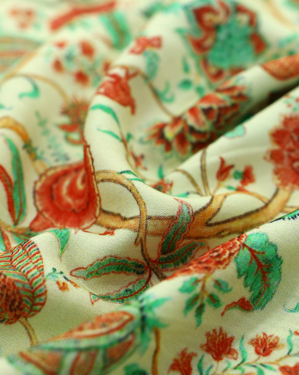 FLORAL DESIGN RAYON DIGITAL PRINTED FABRIC – Sahni Fabs