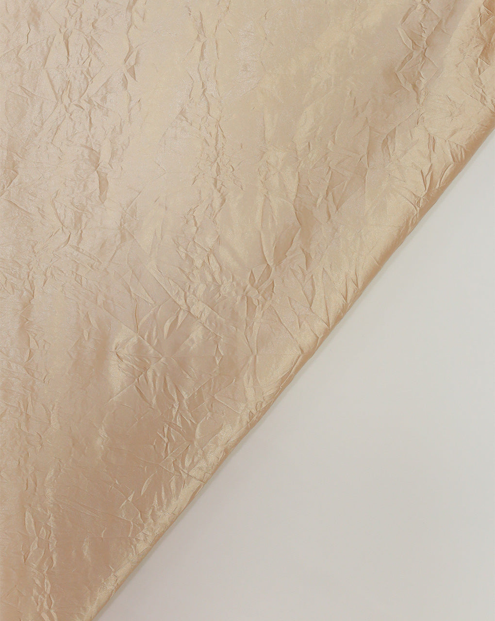 CREAM CRUSHED POLYESTER SATIN FABRIC – Sahni Fabs