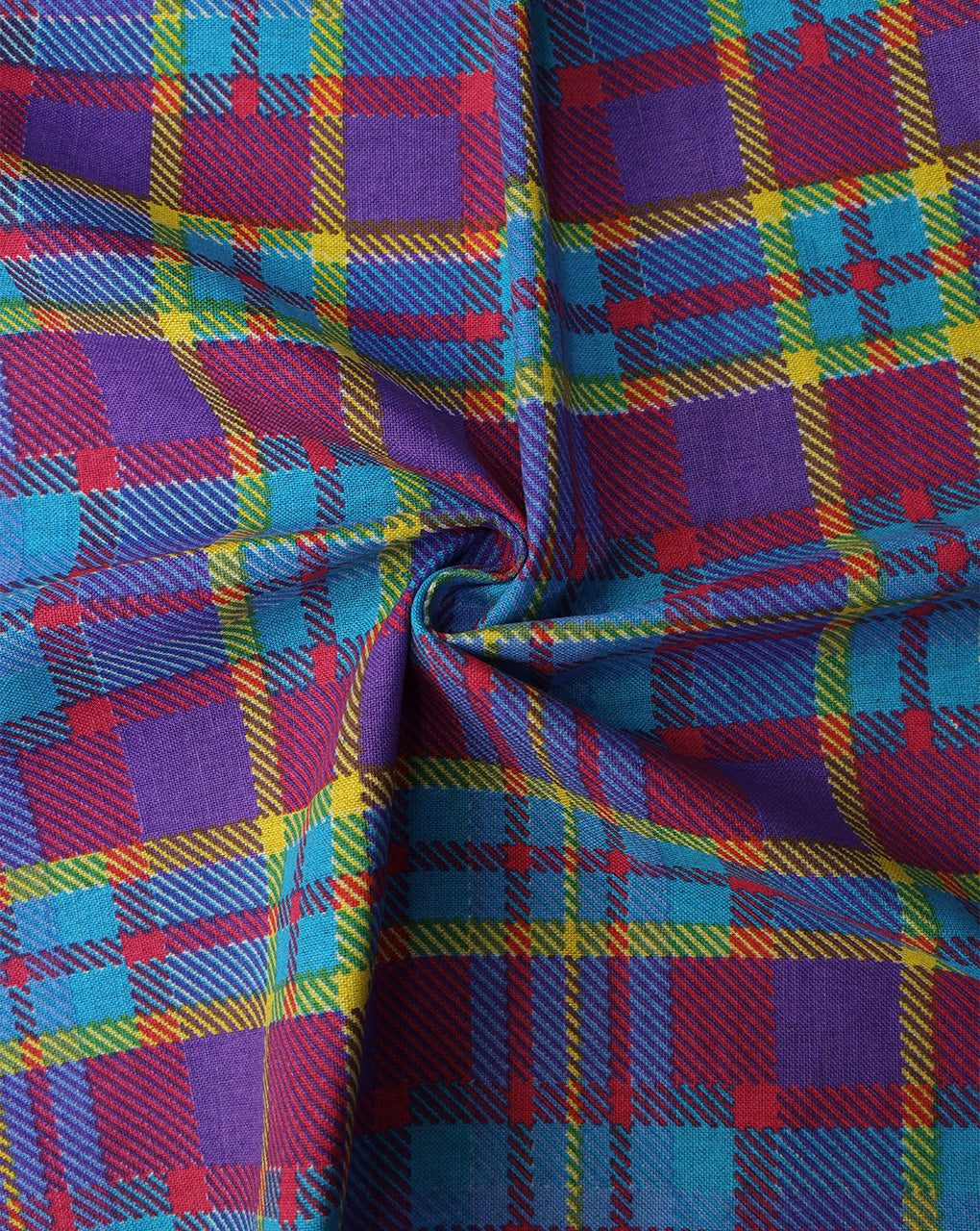 MULTICOLOR CHECKS DESIGN COTTON LINEN PRINTED FABRIC – Sahni Fabs