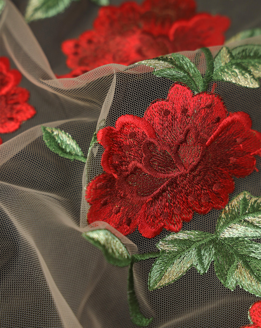 POLYESTER NET EMBROIDERY FABRIC – Sahni Fabs