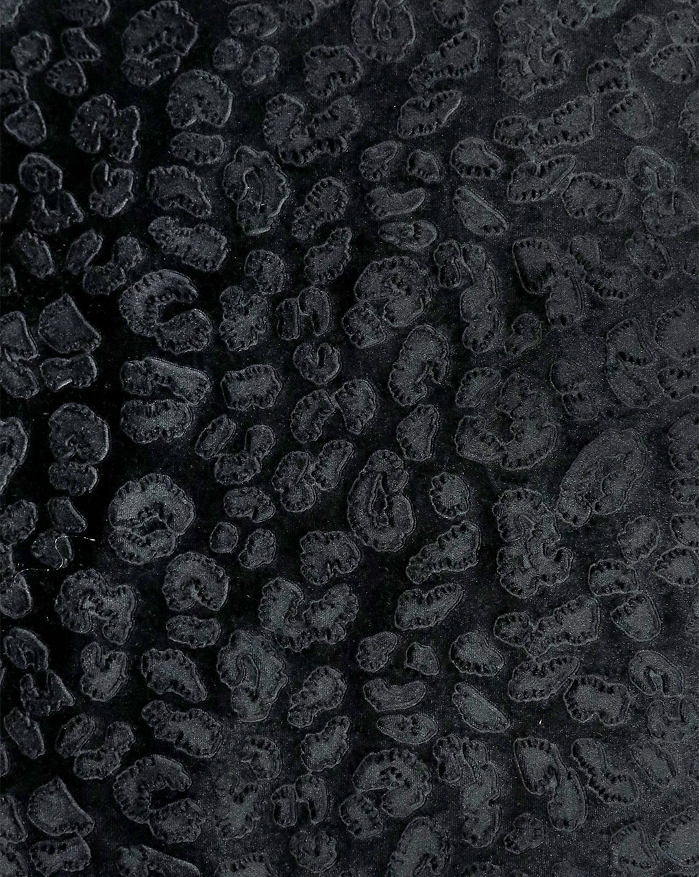 BLACK EMBOSSED VELVET FABRIC ( WIDTH 58 INCHES ) – Sahni Fabs
