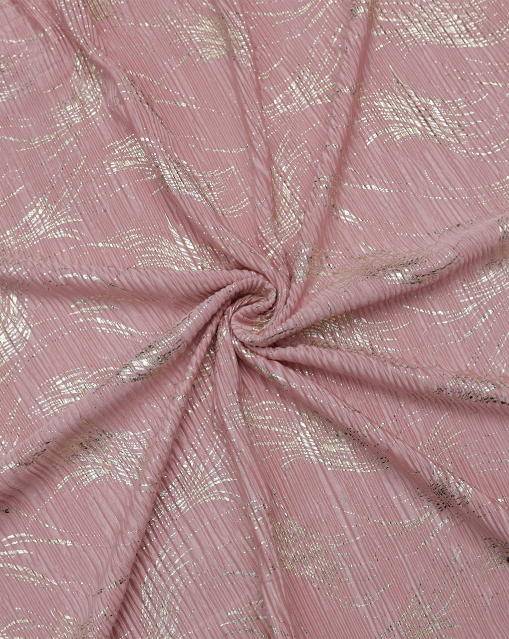 POLYESTER SATIN PLEATED FOIL PRINT FABRIC ( WIDTH 58 INCHES ) – Sahni Fabs